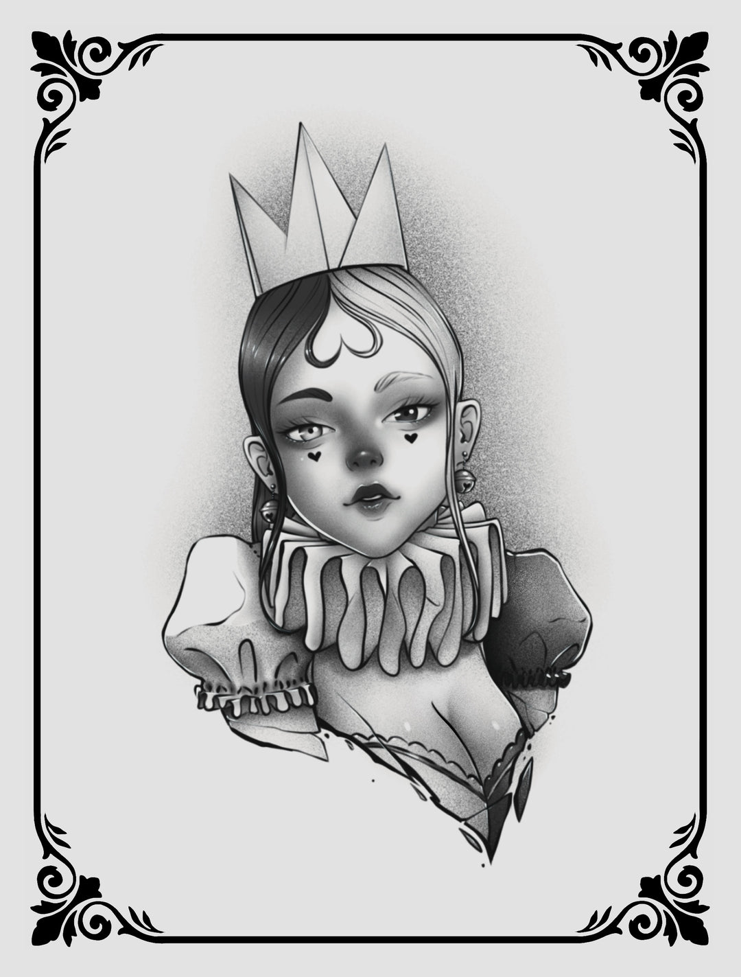 Clown Tattoo Flash by JPD | Dark Carnival Ink | The Ink Factory Dublin ...